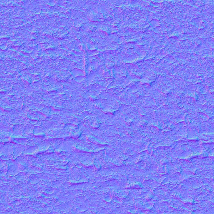 Damaged Brick Wall PBR Texture