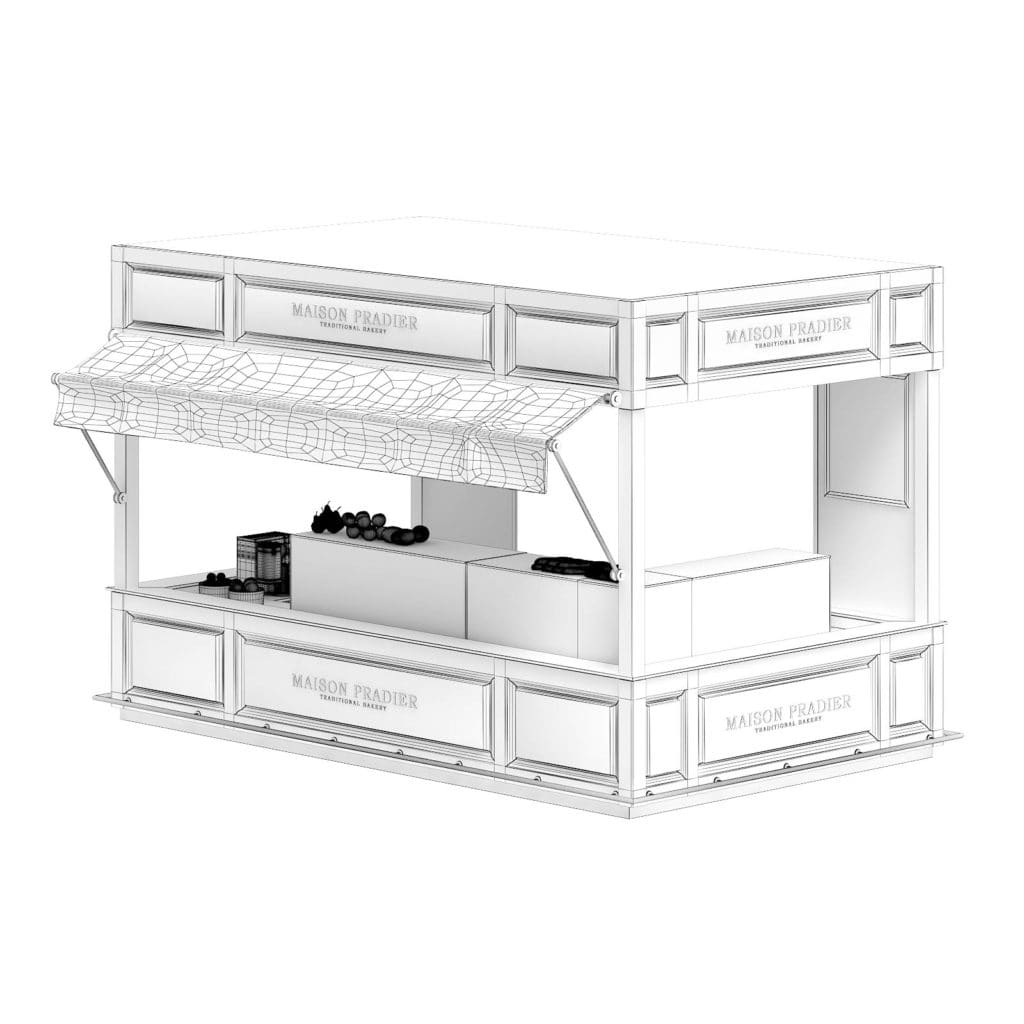 Food Stall 3D Model