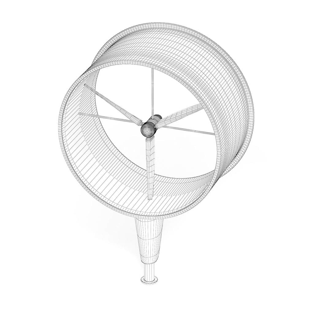 Small Wind Turbine 3D Model