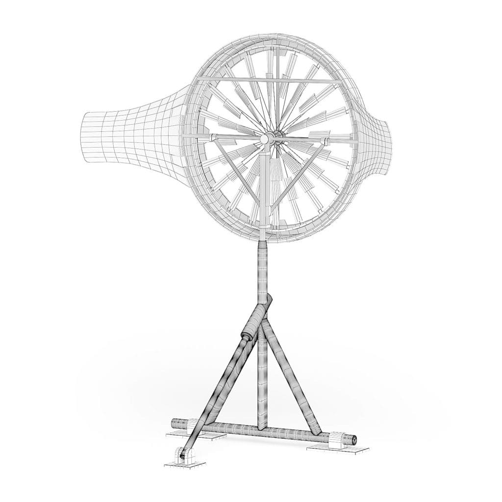 Small Wind Turbine 3D Model