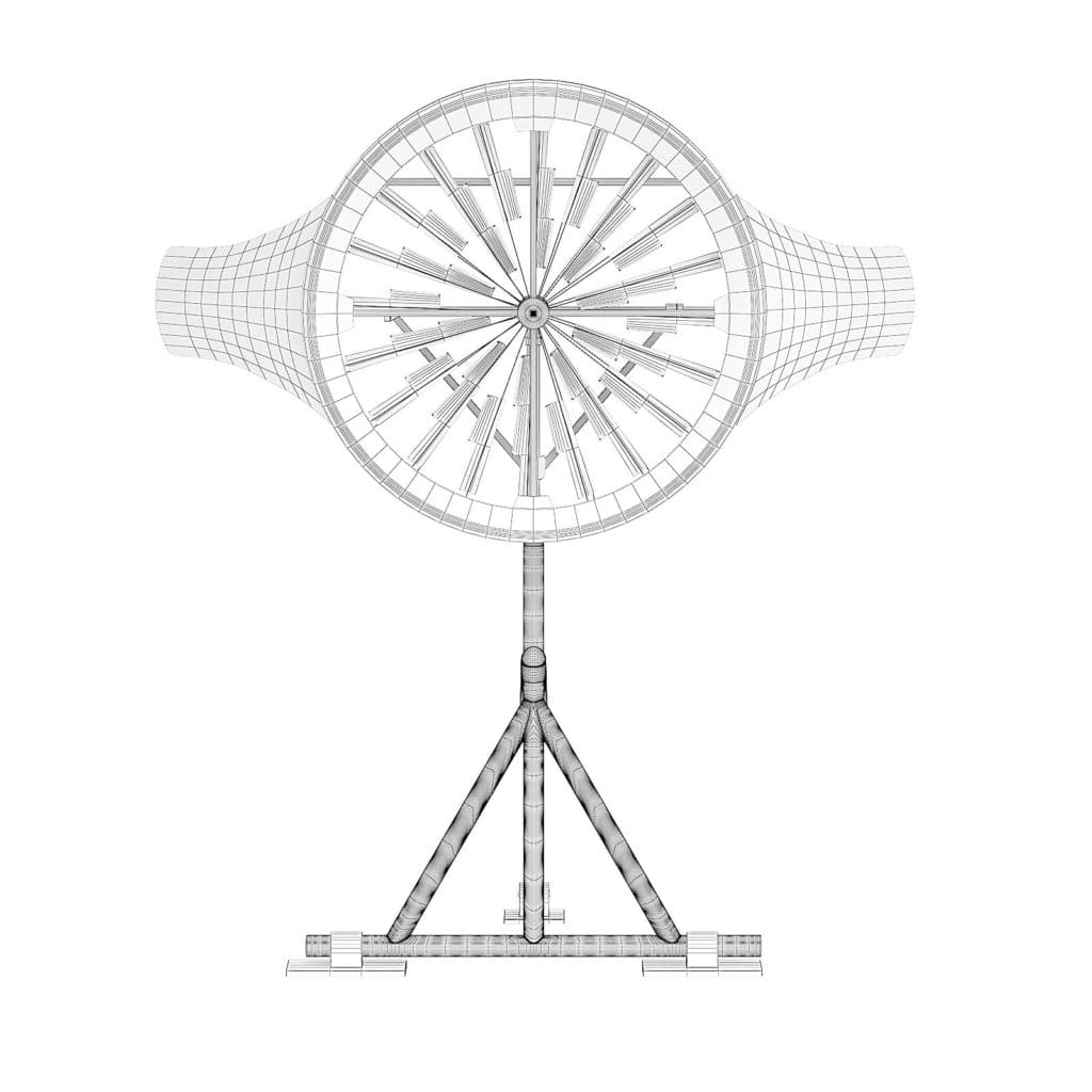 Small Wind Turbine 3D Model