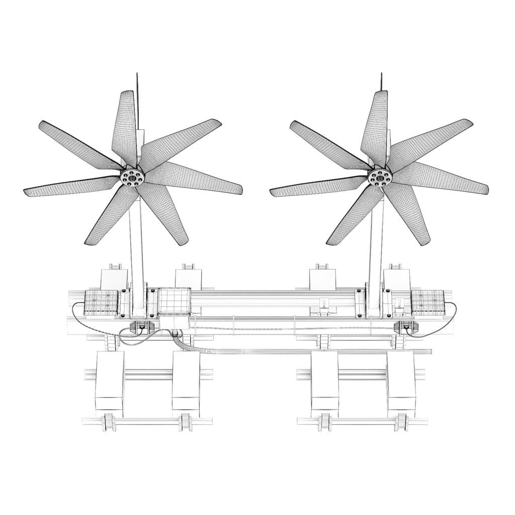 Small Wind Turbine 3D Model