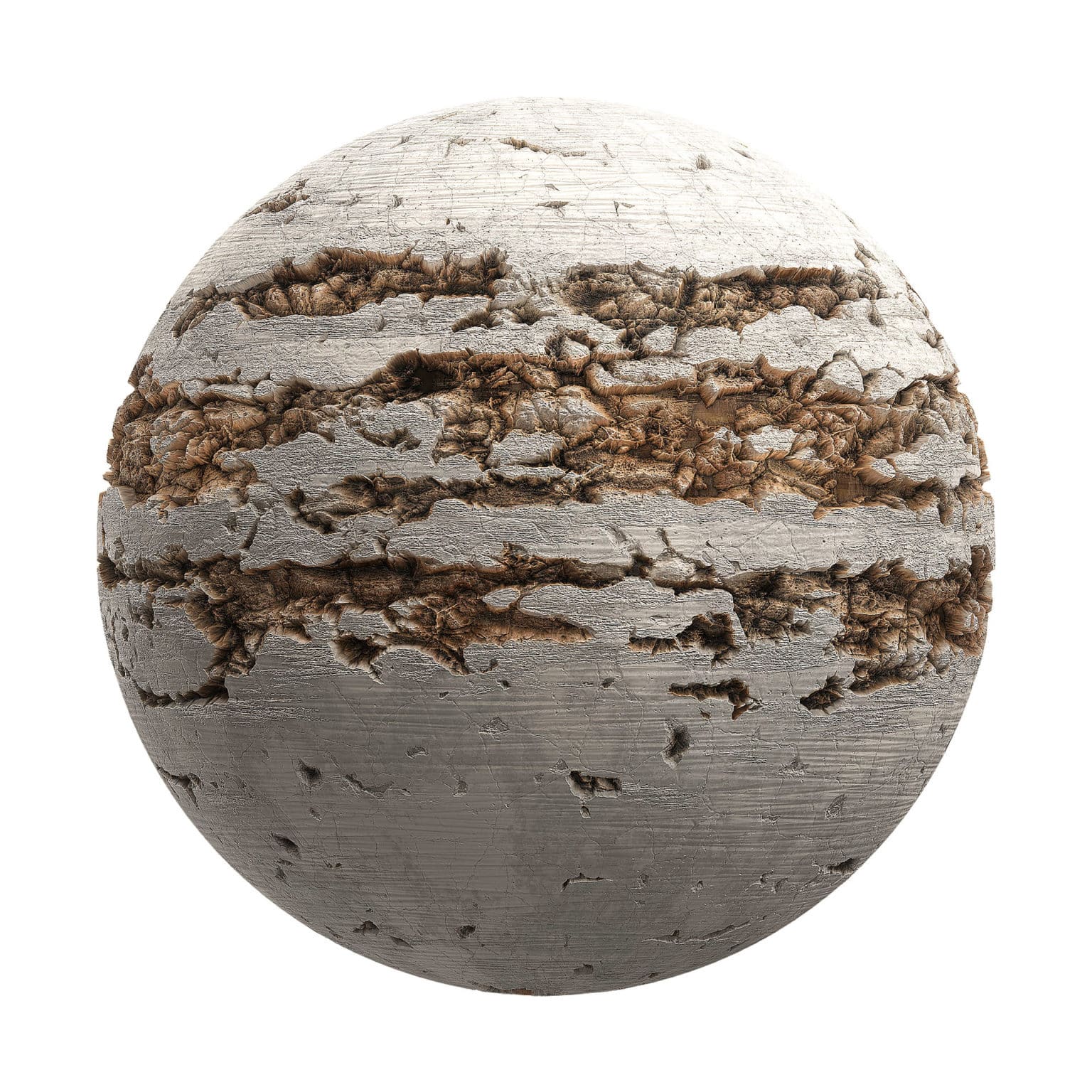 Eroded White Rock PBR Texture