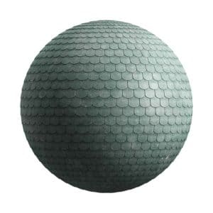 Green Asphalt Shingle PBR Texture