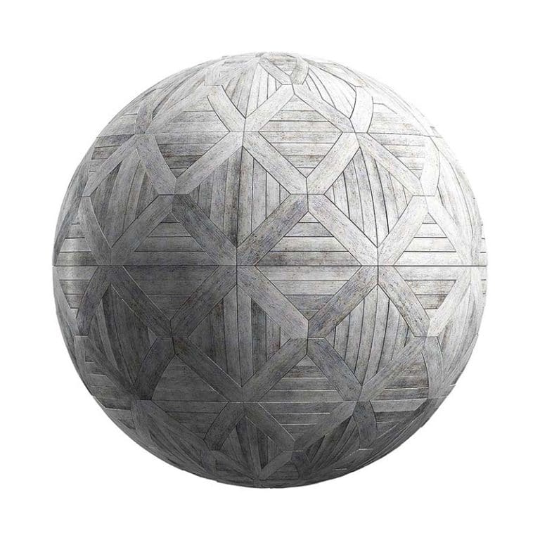 Grey Baroque Wood Parquet PBR Texture