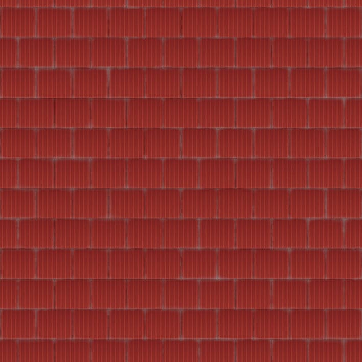 Red Ceramic Roof PBR Texture