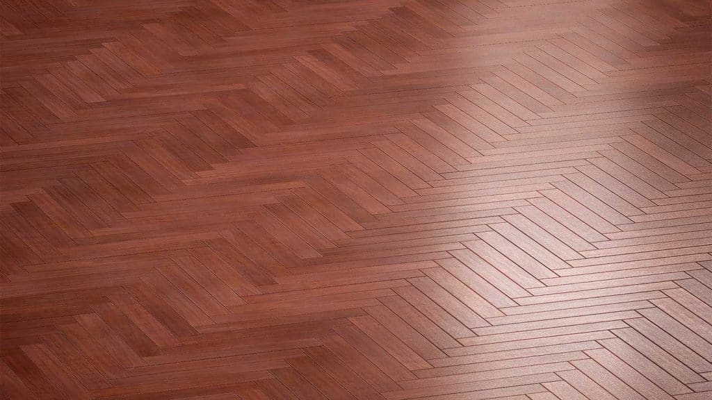 Red Herringbone Wood Parquet PBR Texture