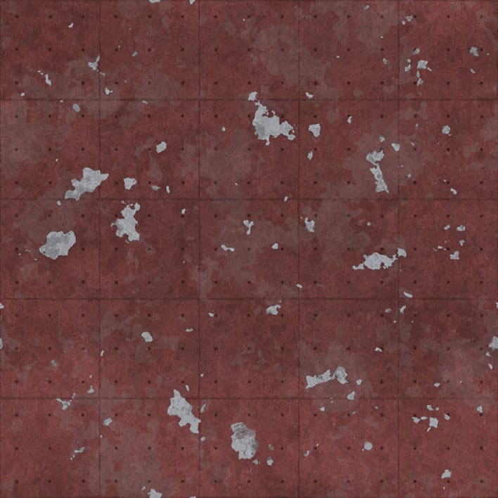Red Painted Concrete Panels PBR Texture