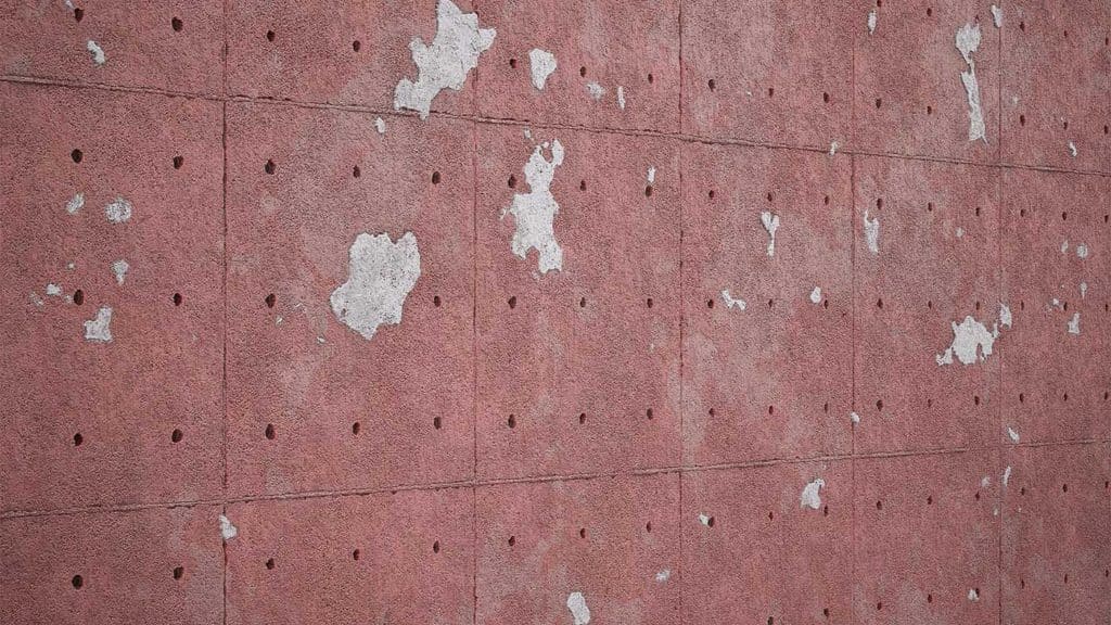 Red Painted Concrete Panels PBR Texture