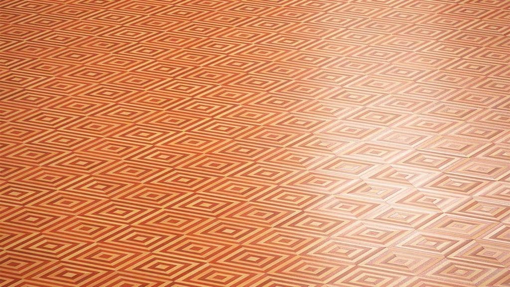 Red Reducing Square Wood Parquet PBR Texture