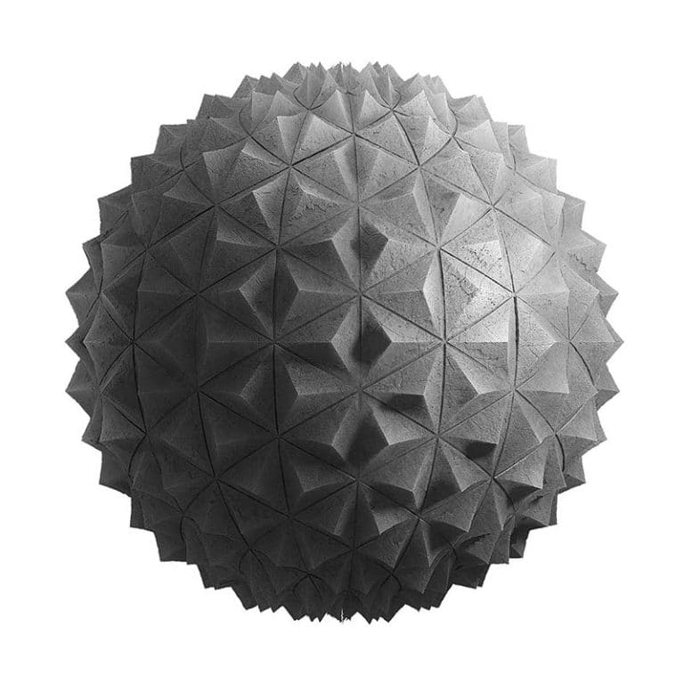 Spiky Concrete Tiles PBR Texture