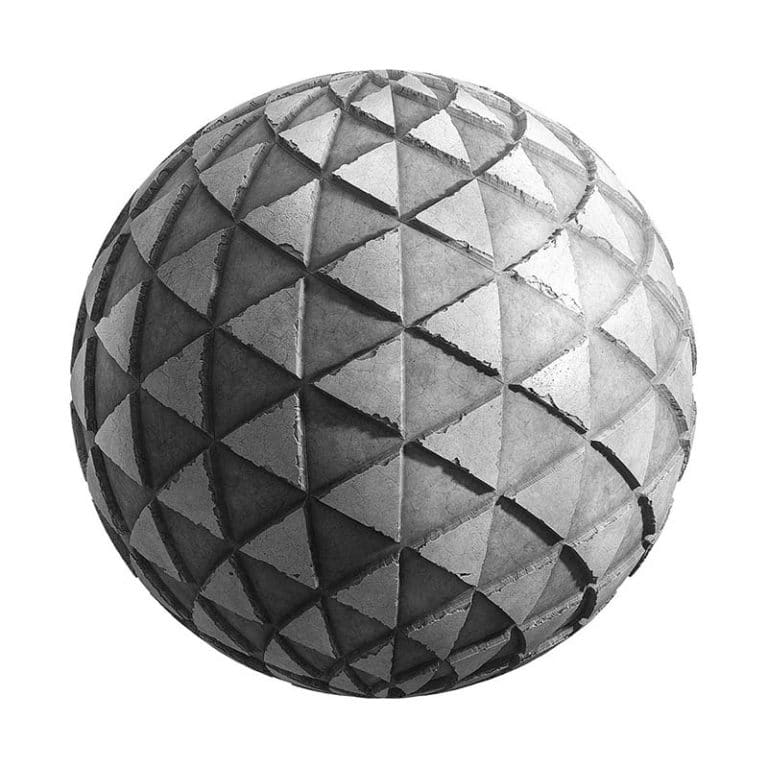 Triangle Concrete Tiles PBR Texture