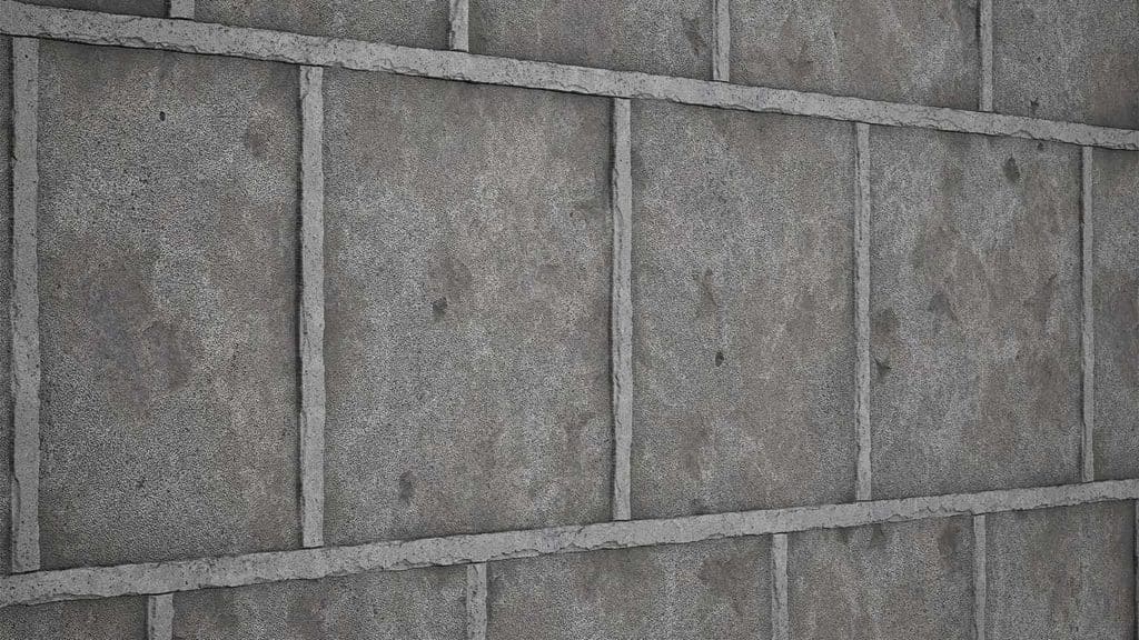 Wall with Concrete Frame PBR Texture