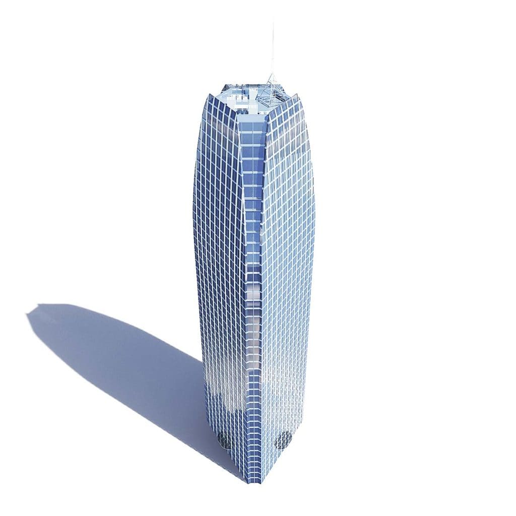 Triangle Skyscraper 3D Model