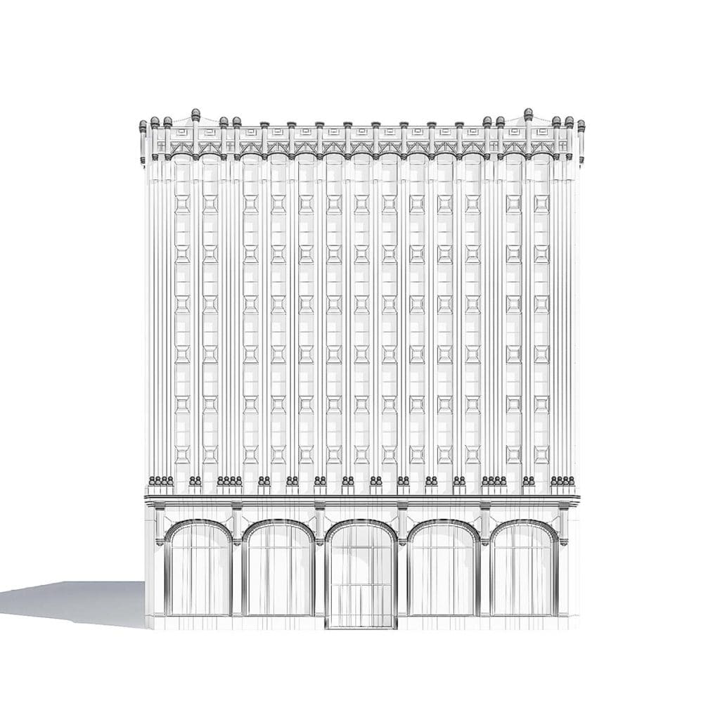 Library Building 3D Model