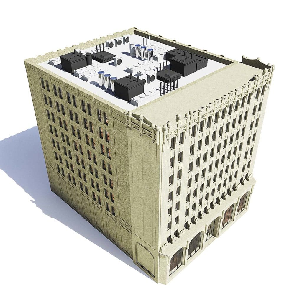 Library Building 3D Model