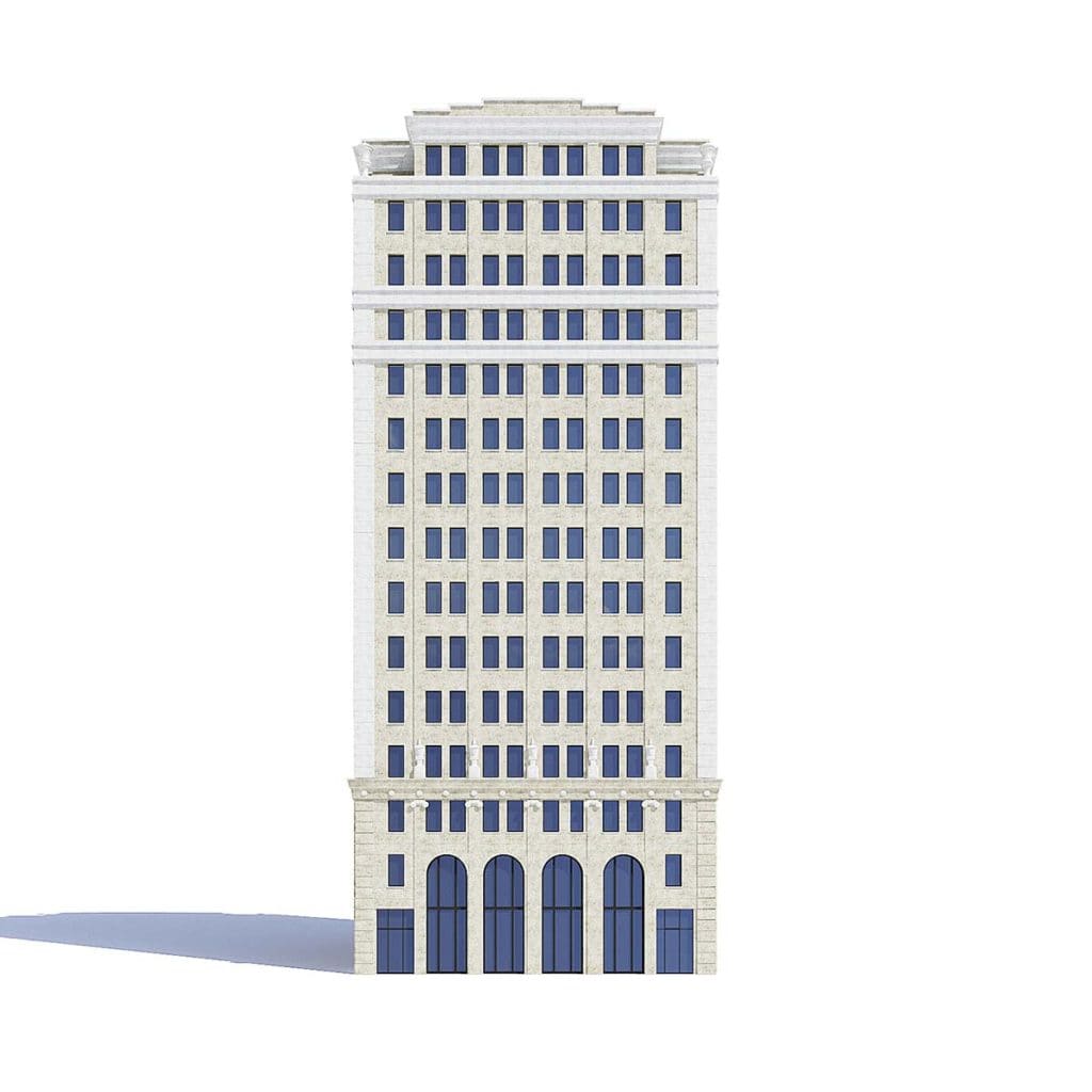 Tall Building 3D Model