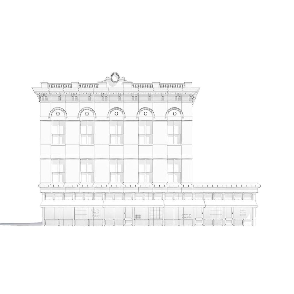 Brick Building 3D Model