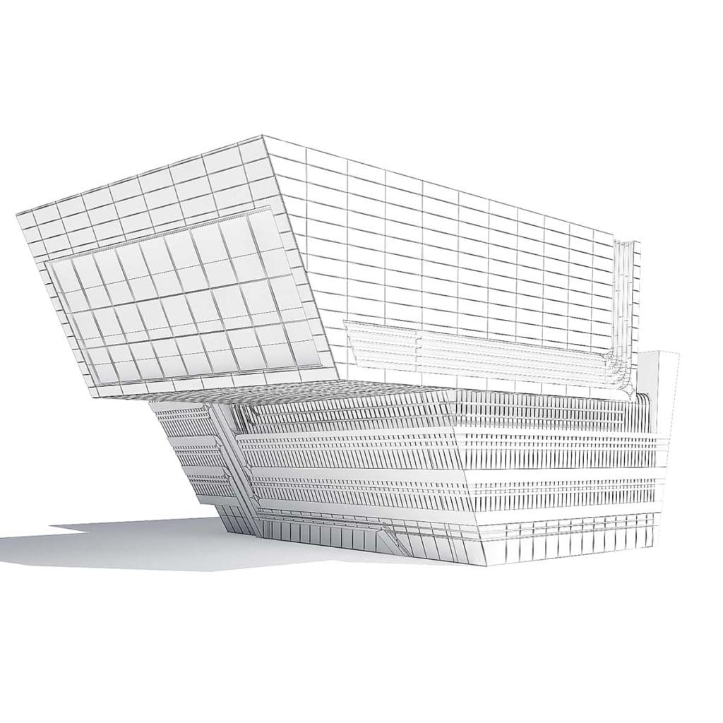 Library Building 3D Model