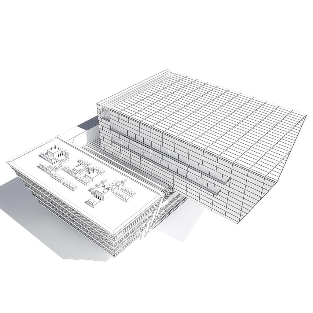 Library Building 3D Model