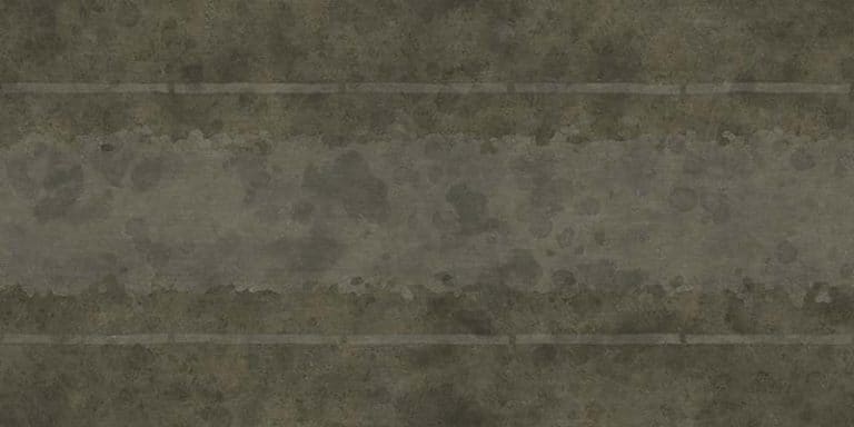 Damaged Road with Roadside PBR Texture