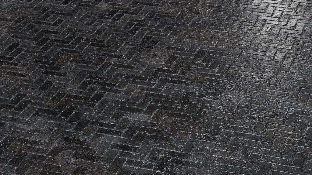 Dark Shiny Pavement PBR Texture