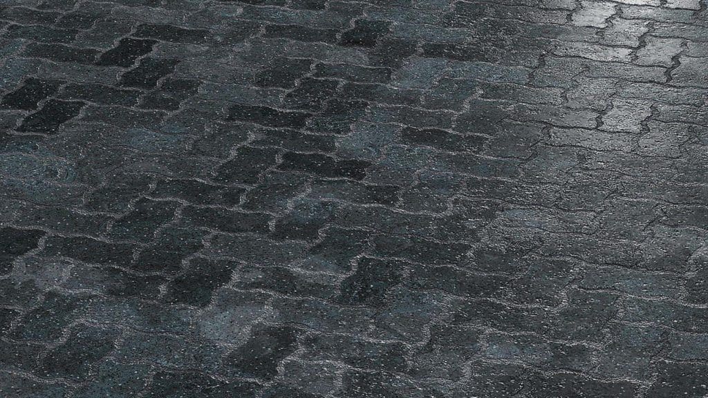 Dark Shiny Pavement PBR Texture