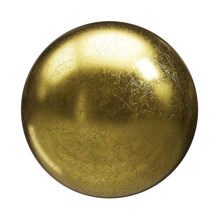 Golden Scratched Metal PBR Texture
