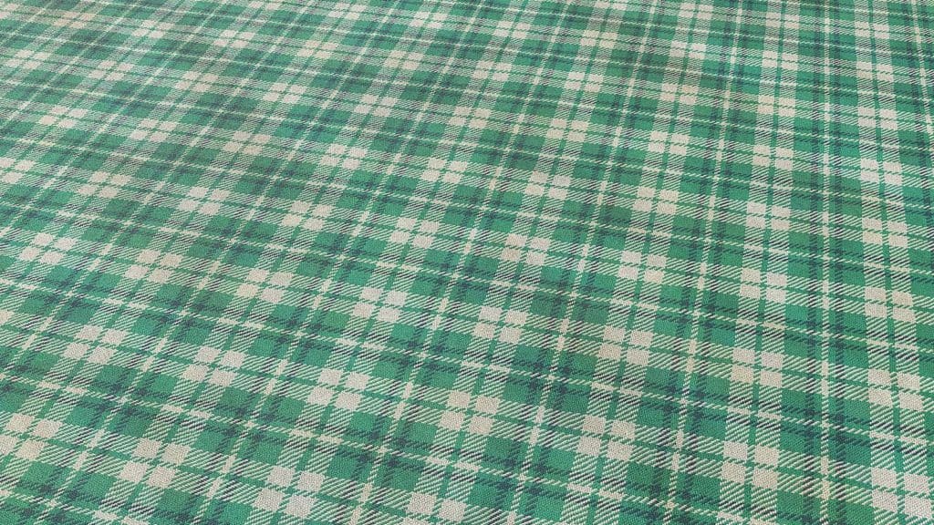 Green Checkered Fabric PBR Texture