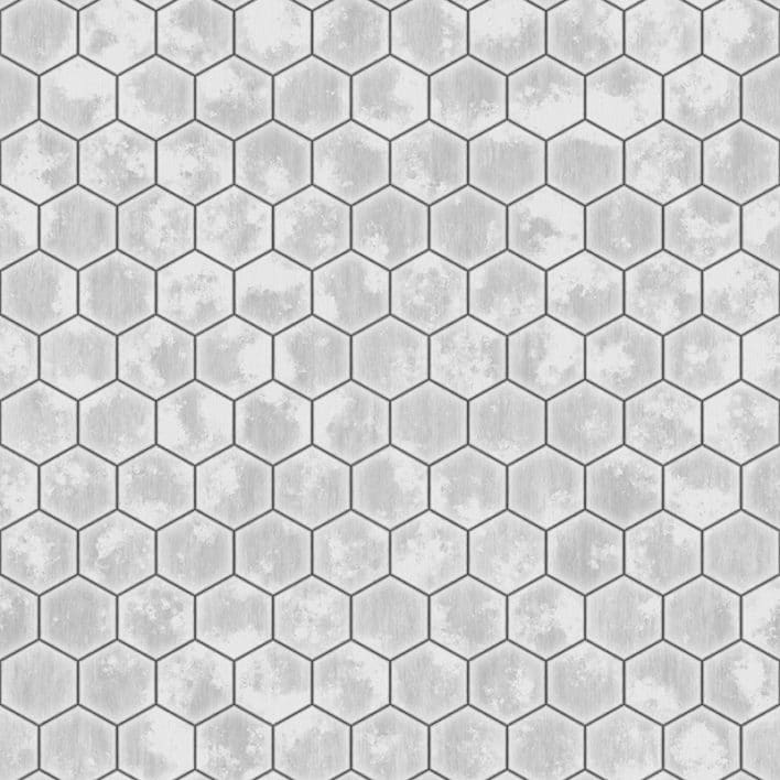 Hexagonal Metal Tiles PBR Texture