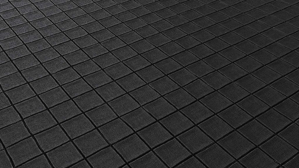 Quilted Black Fabric PBR Texture