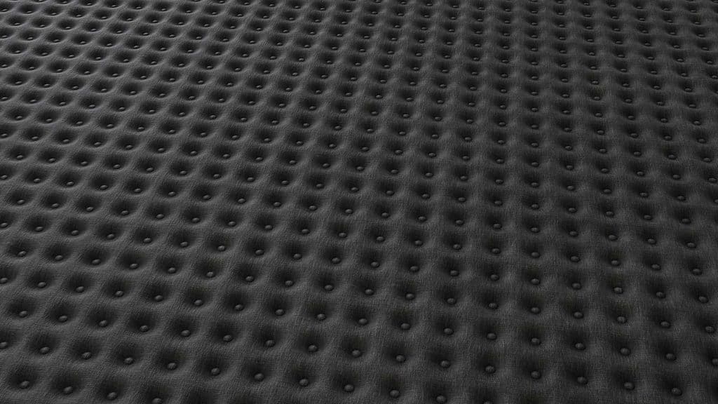 Quilted Black Fabric PBR Texture