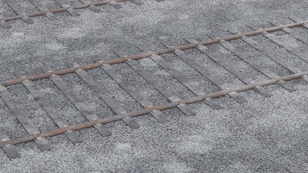 Railroad Tracks PBR Texture