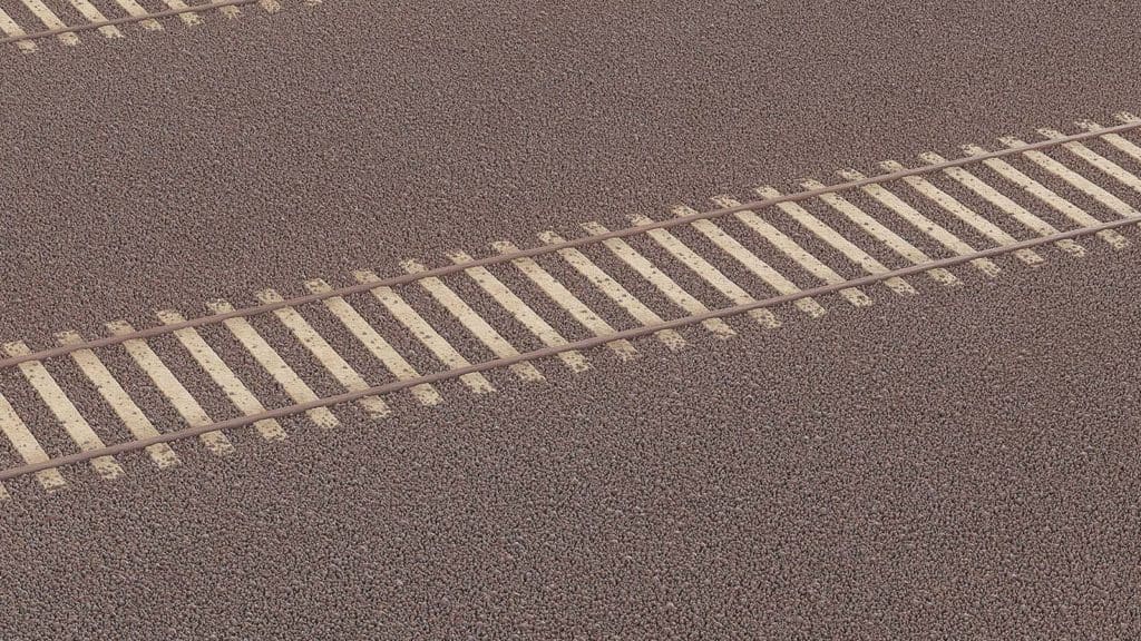 Railroad Tracks PBR Texture
