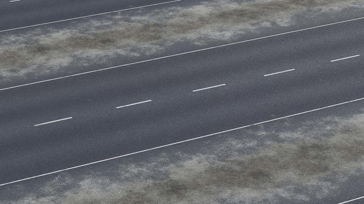 Road with Lanes PBR Texture