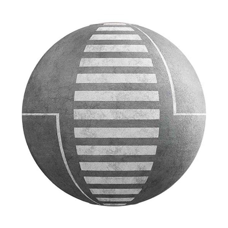 Road with Pavement Lanes PBR Texture