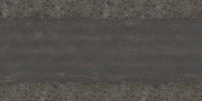 Road with Roadside PBR Texture