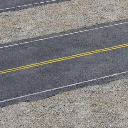 Road with Roadside and Lanes PBR Texture