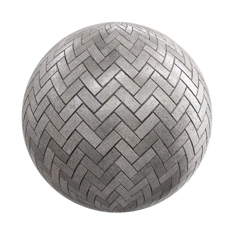 Shiny Stone Pavement PBR Texture