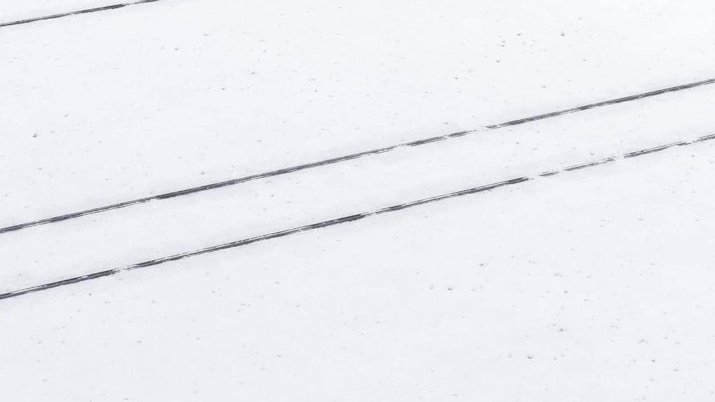 Snowy Tram Rails PBR Texture