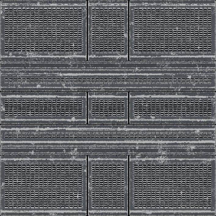 Blue Metal Floor Grate PBR Texture