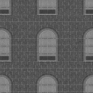 Castle Wall with Gate PBR Texture