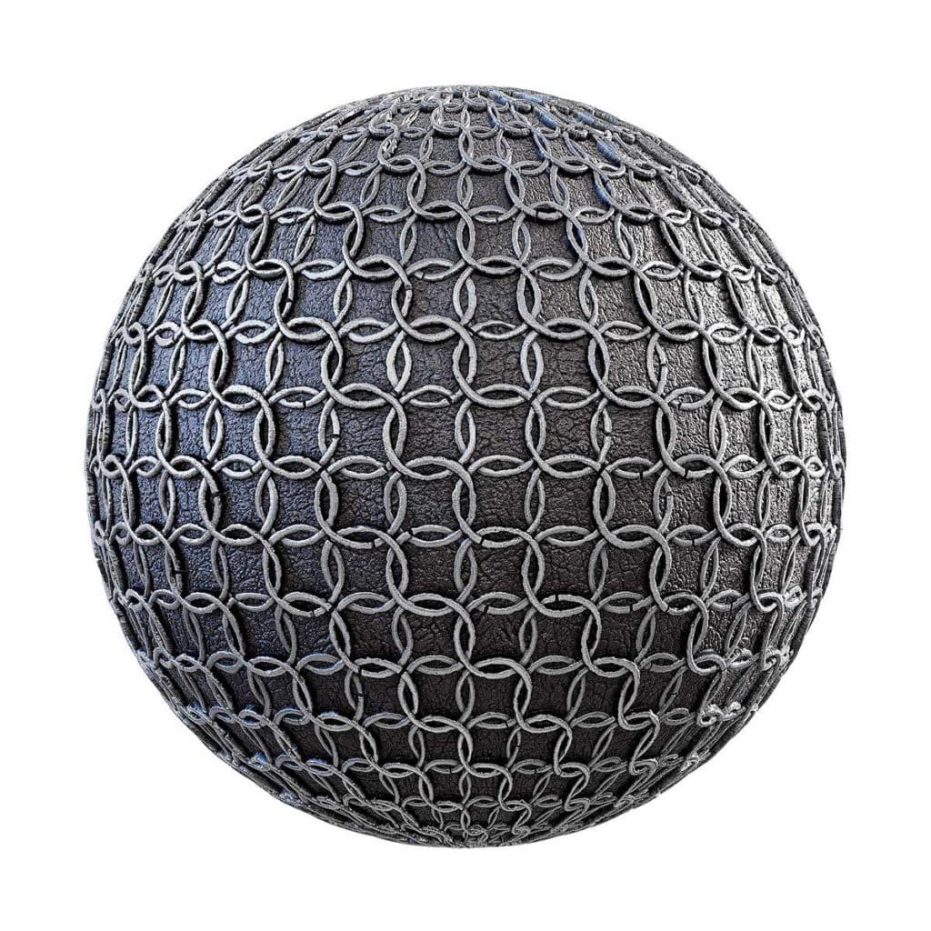 Chain Mail with Leather PBR Texture