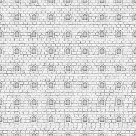 Dark Castle Wall with Windows PBR Texture