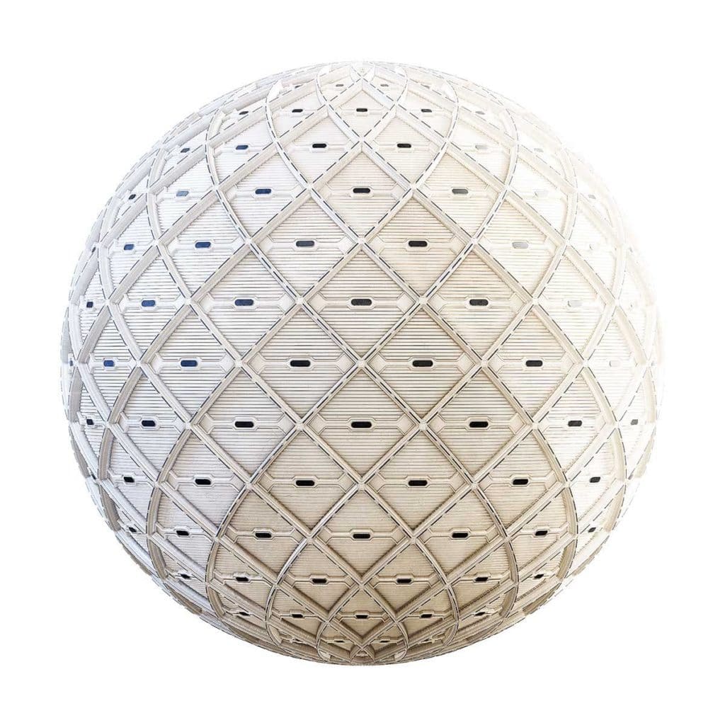 Diagonal Space Ship Wall PBR Texture