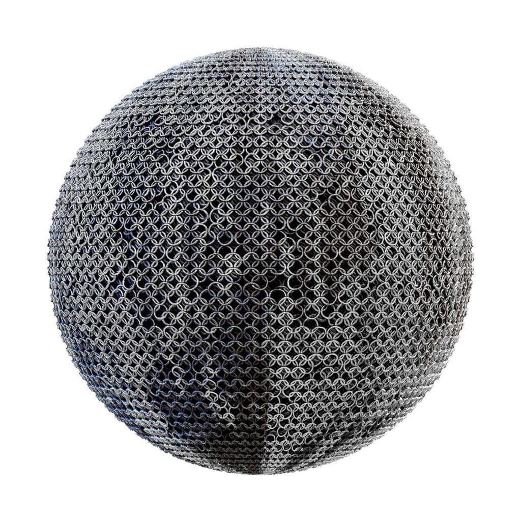 Dirty Chain Mail PBR Texture