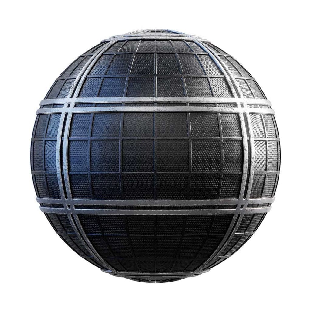 Metal Space Ship Wall PBR Texture