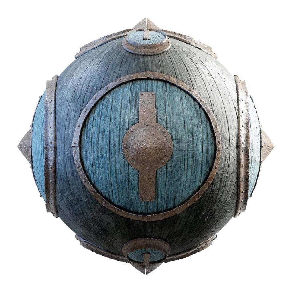 Round Shield PBR Texture