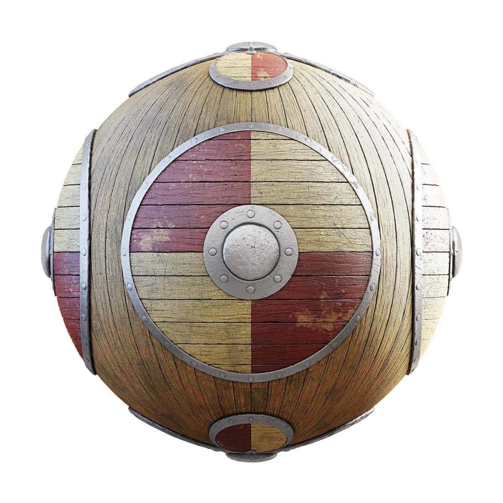 Round Shield PBR Texture