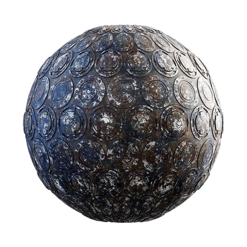 Rusty Space Ship Wall PBR Texture